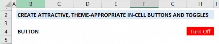 How To Create Dynamic In Cell Buttons And Toggles In Excel Acre