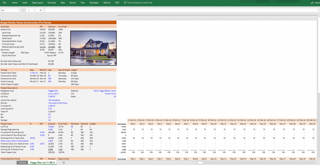 Single Family Home Construction Pro Forma - Adventures in CRE