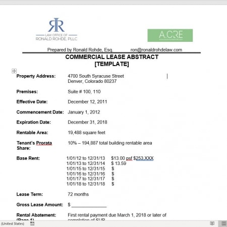Commercial Lease Abstract (Summary) - Adventures in CRE