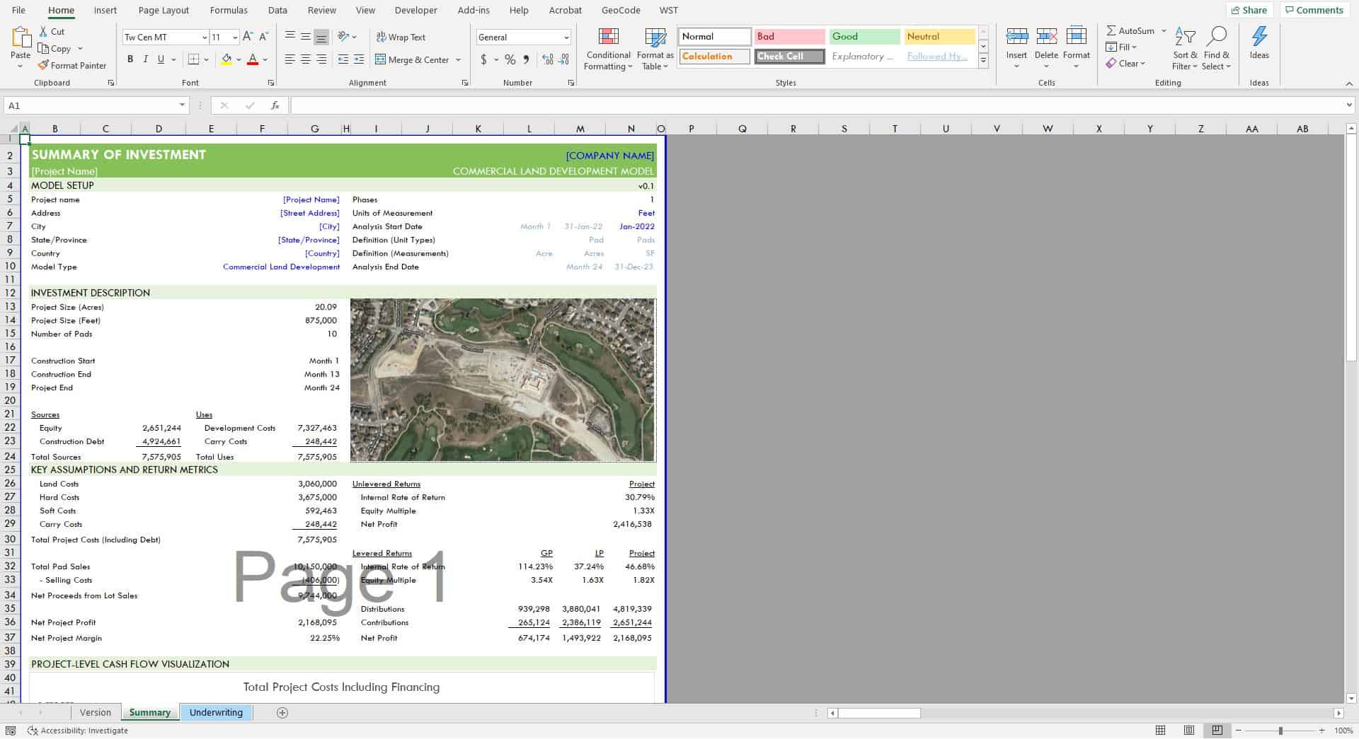 Land Development Model (Multi-Scenario) - Adventures in CRE