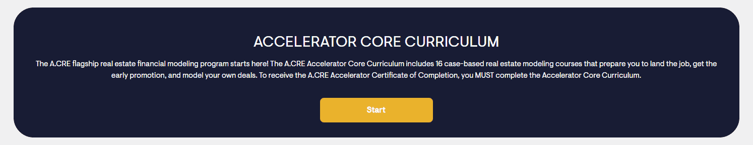Introducing the New (Beta) A.CRE Accelerator Learning Platform