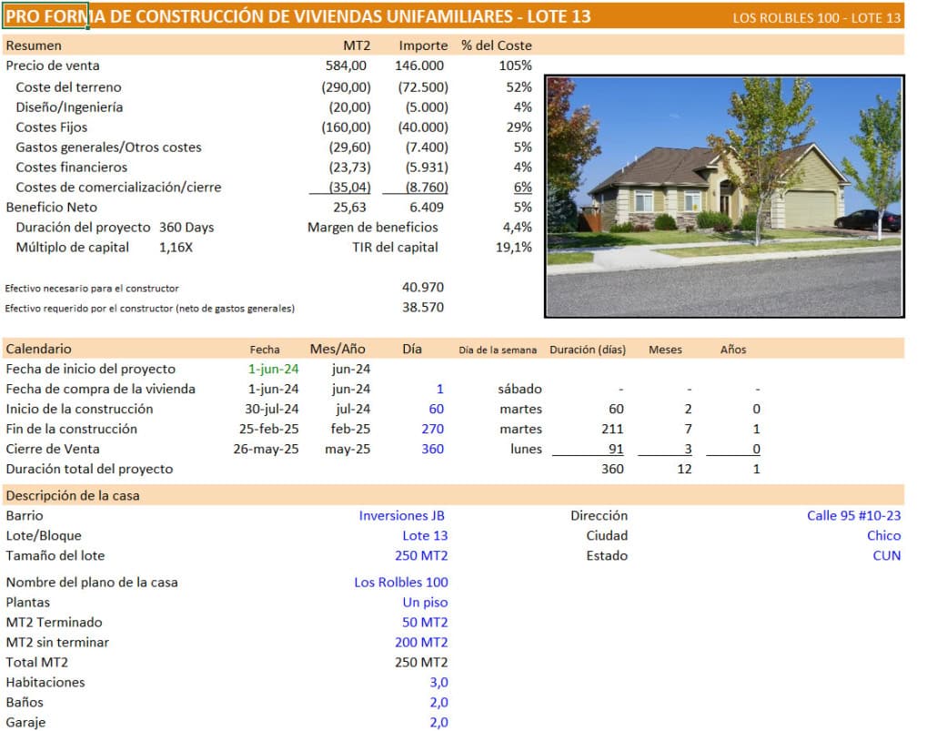 Proforma de Construcción de Viviendas Particulares Para Constructores ...